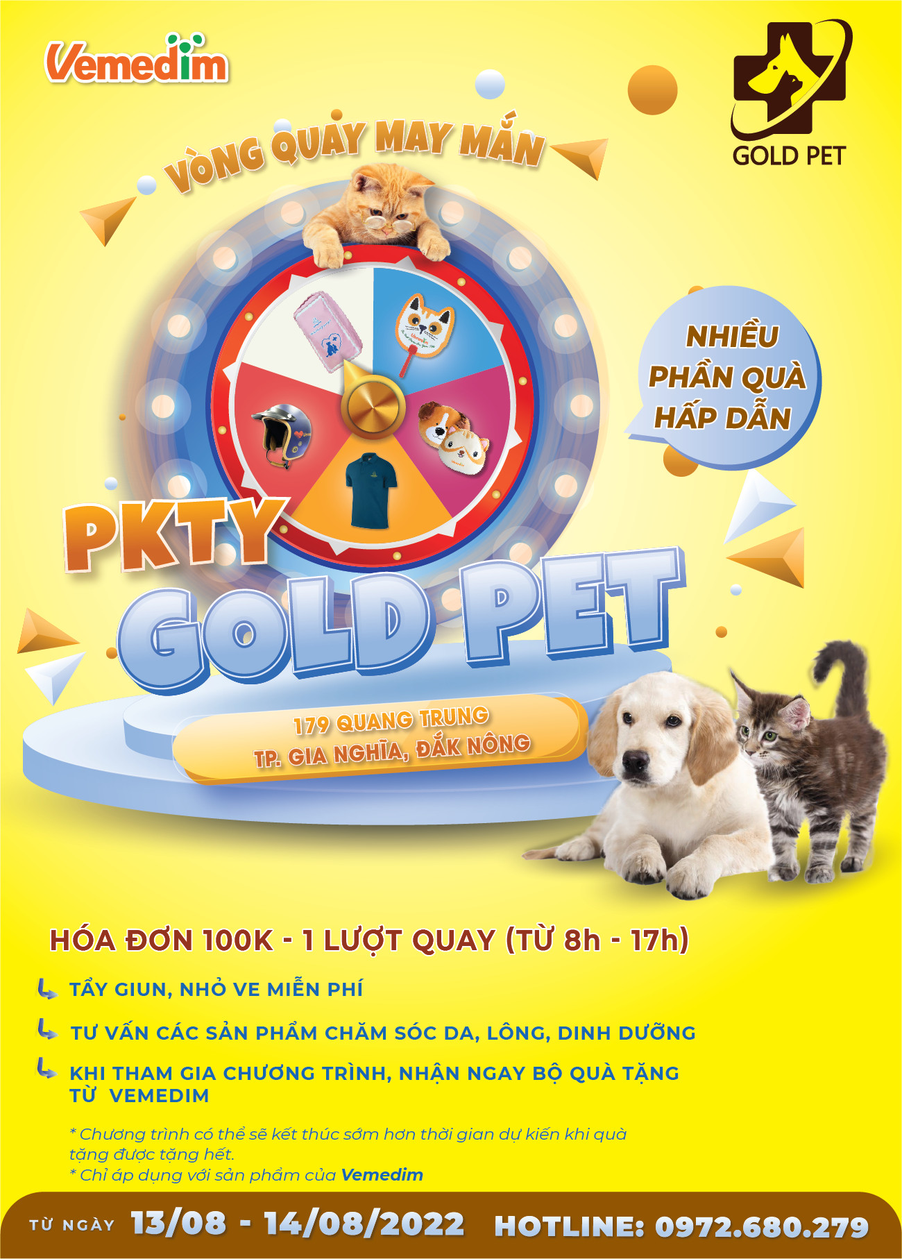 "EVENT FOR PET" CỦA VEMEDIM TẠI GOLD PET- ĐẮK NÔNG