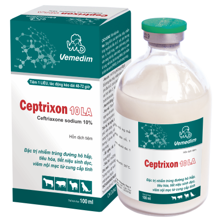 Sản phẩm Ceptrixon 10LA